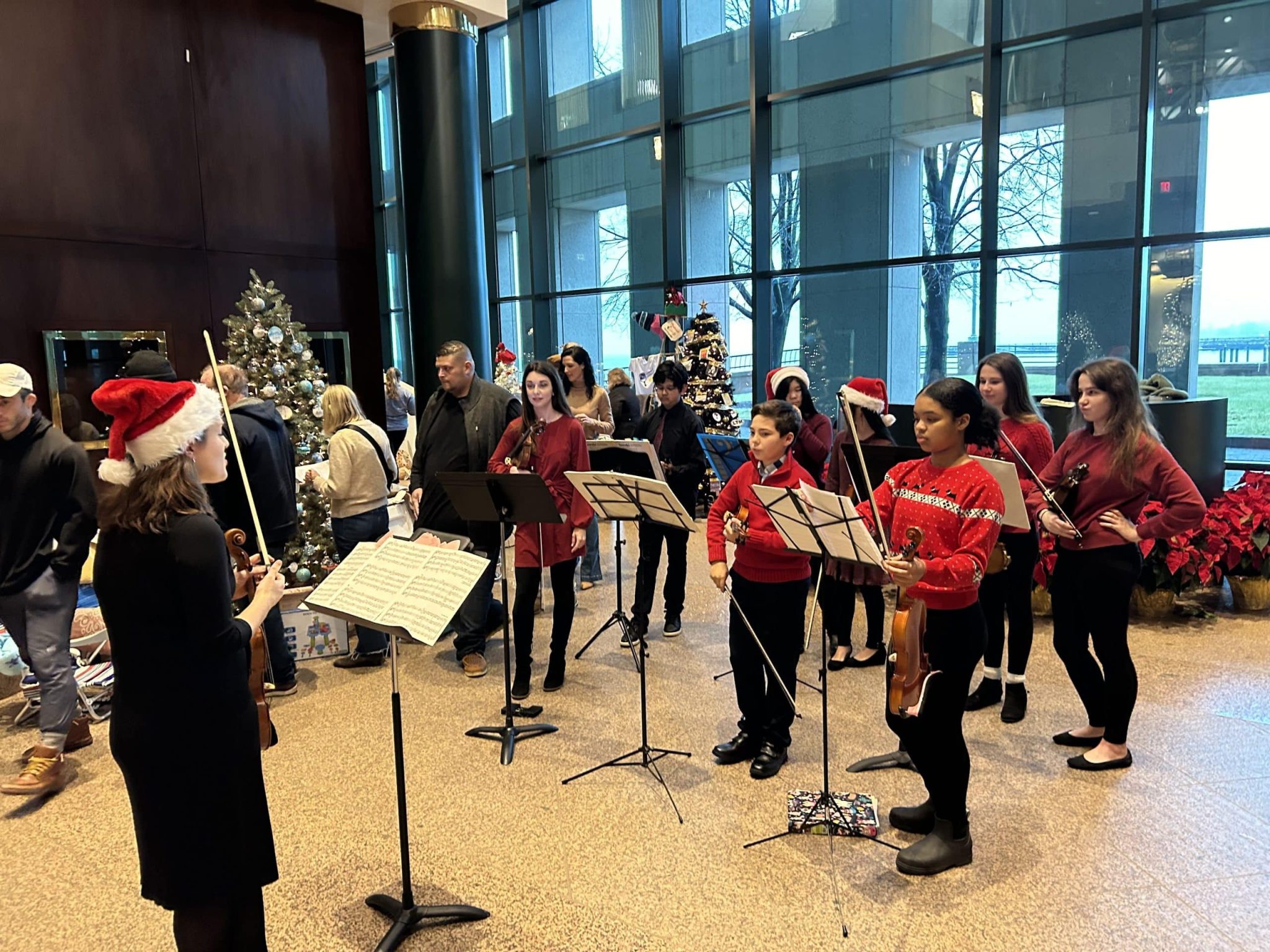 SMSO Holiday Performance - Milford Library - Suzuki Music Schools